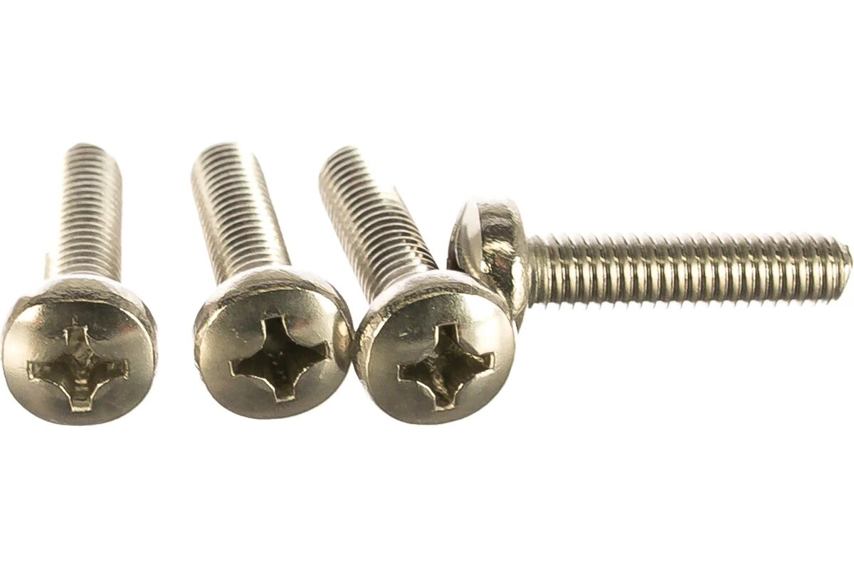 Госкреп винт DIN 7985 с цилиндрической головкой М6×25 нержавеющая сталь 4 шт 10-0017090