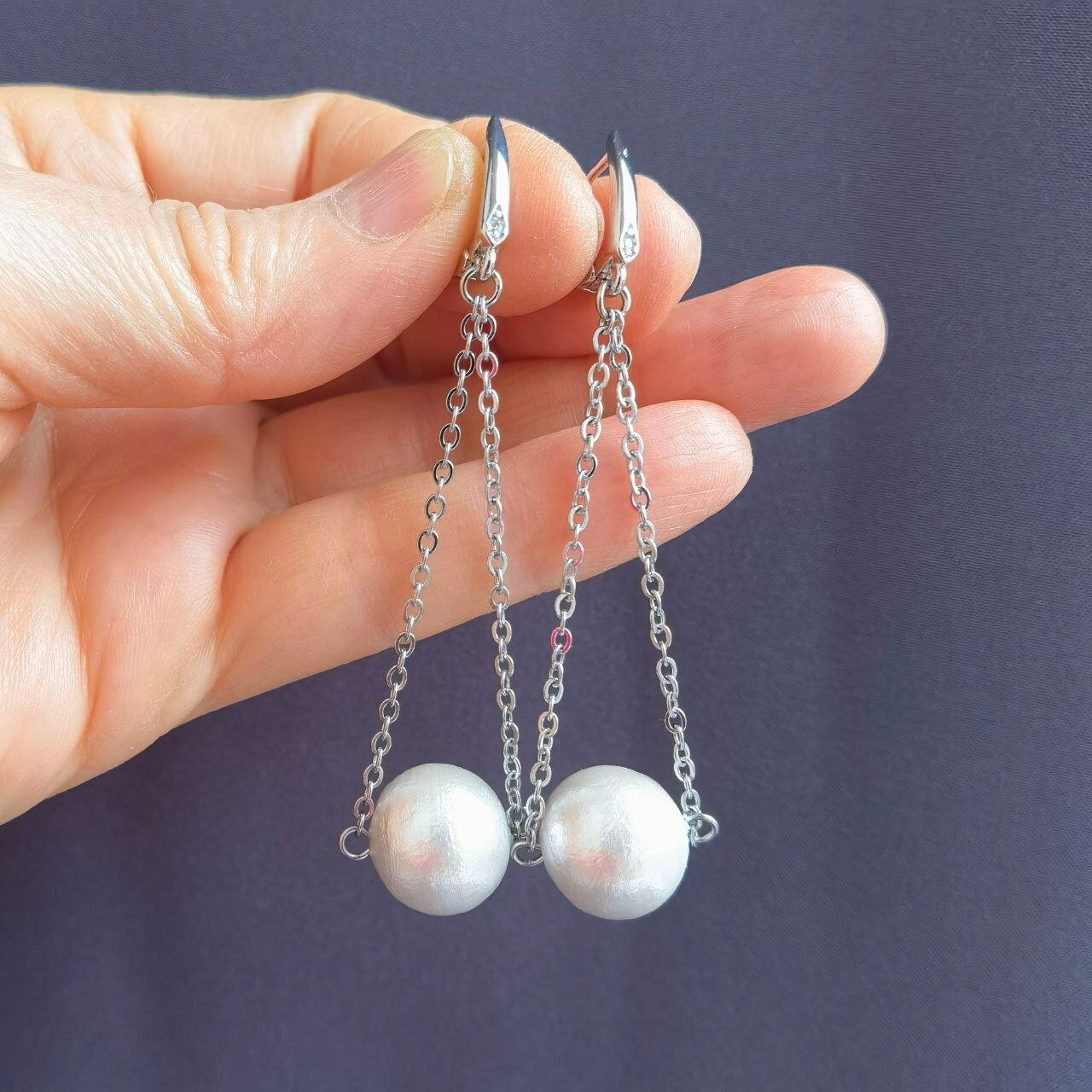 Серьги цепочки