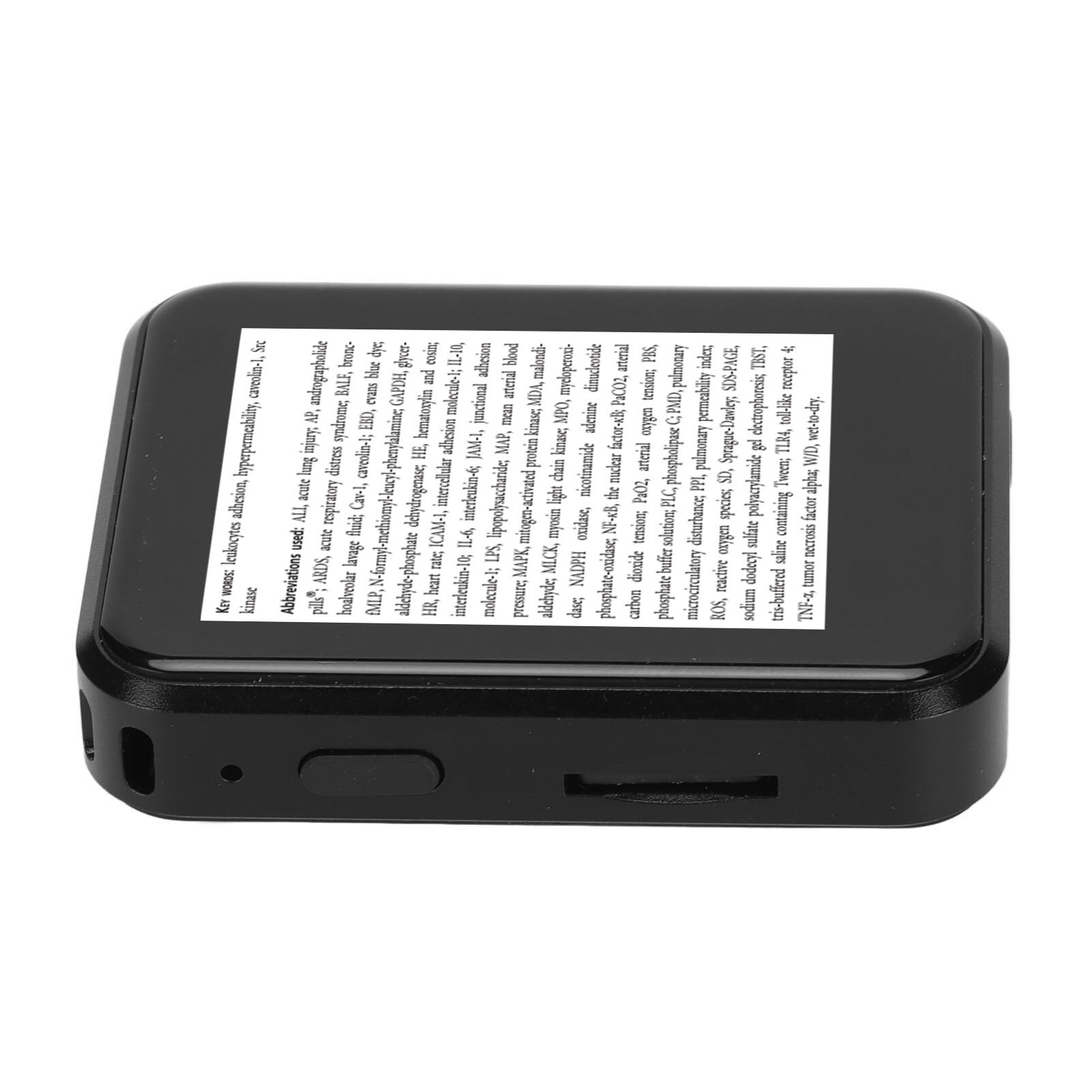 1,8-дюймовый сенсорный экран, MP3, MP4-плеер, Bluetooth 5,0, FM-радио, HD-цифровой музыкальный плеер без потерь, устройство для чтения электронных книг с динамиком, 16 ГБ