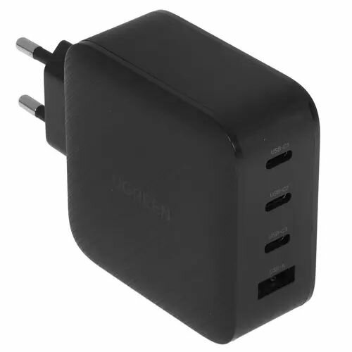 Сетевое зарядное устройство UGREEN CD224 (70774) 6USB-A+3*USB-C 65W GaN Tech Fast Charger EU. Цвет: черный.