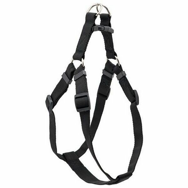 Шлейка для собак Дарэлл "Евро", синтетика, быстросъемная, размер S, 20 мм, обхват шеи 51-55 см, груди 53-61 см, черная