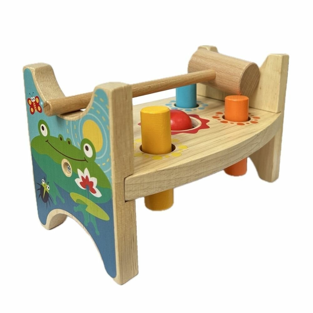 Стучалка Lucy&Leo "Шарик и гвоздики", дерево, в коробке