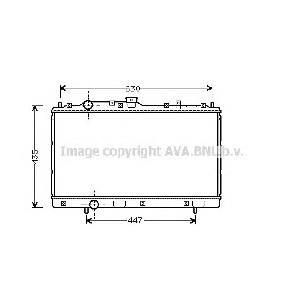 AVA QUALITY COOLING mt2113 (MR187961 / MR187964 / MR204532) радиатор охлаждения Mitsubishi (Мицубиси) Colt (Кольт) V Lancer