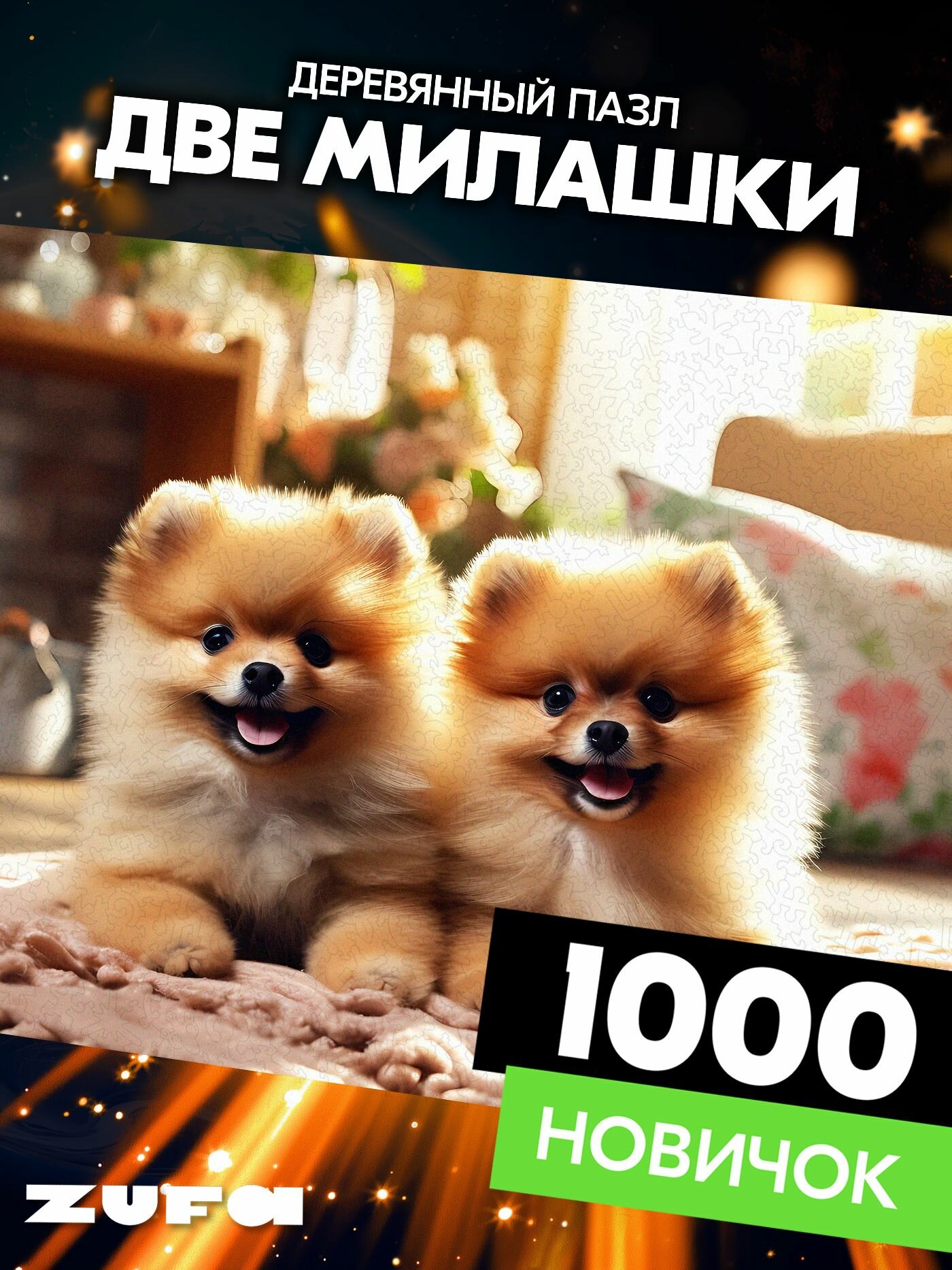 Пазл Две милашки 1000 деталей Новичок