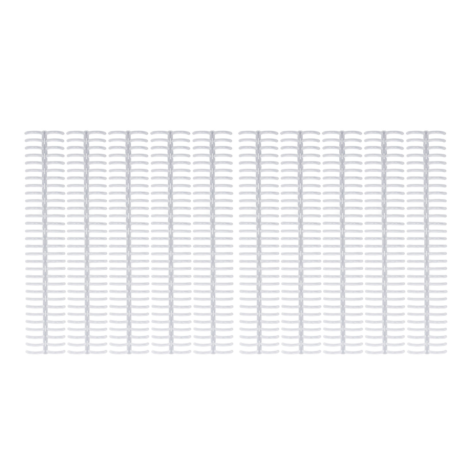 10 шт. переплетных гребенок 19 мм, 30 колец, вместимость 150 листов, пластиковые корешки для бумаги формата A4, B5, A5, прозрачные