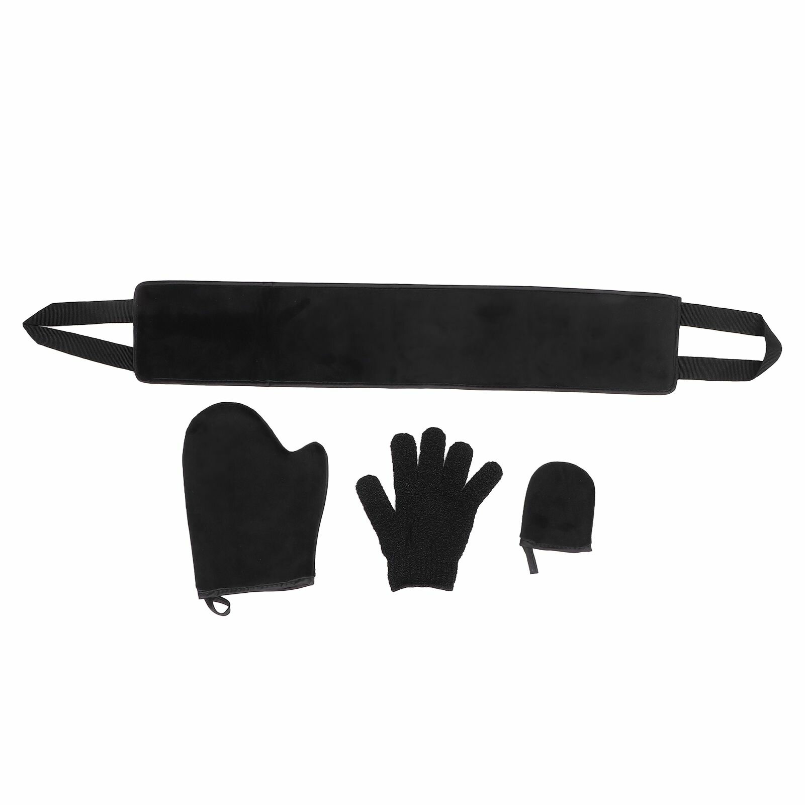 Набор из 4 аппликаторов-рукавиц для автозагара с мягкой губкой для гладкого нанесения на спину, подходит для крема, лосьона, мусса и масла для загара.