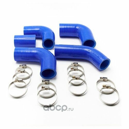 Патрубок радиатора 3302 дв.405 Евро-2 (5шт) с хомутами () PRAVT PR3302130300002