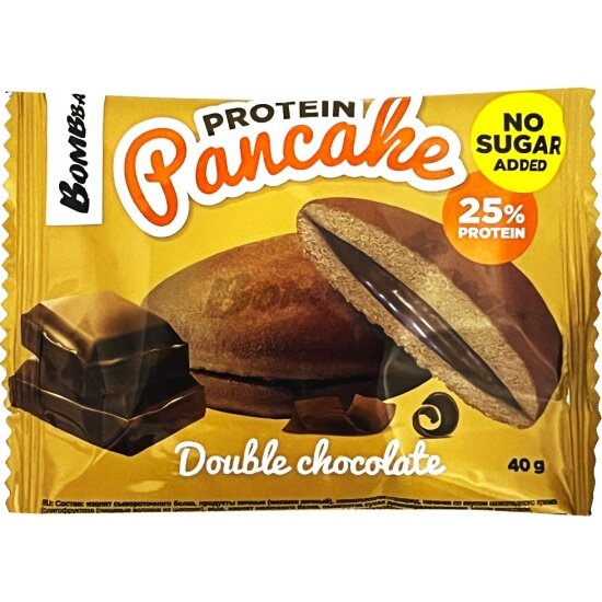 Панкейк Bombbar с начинкой Двойной шоколад 40гр.
