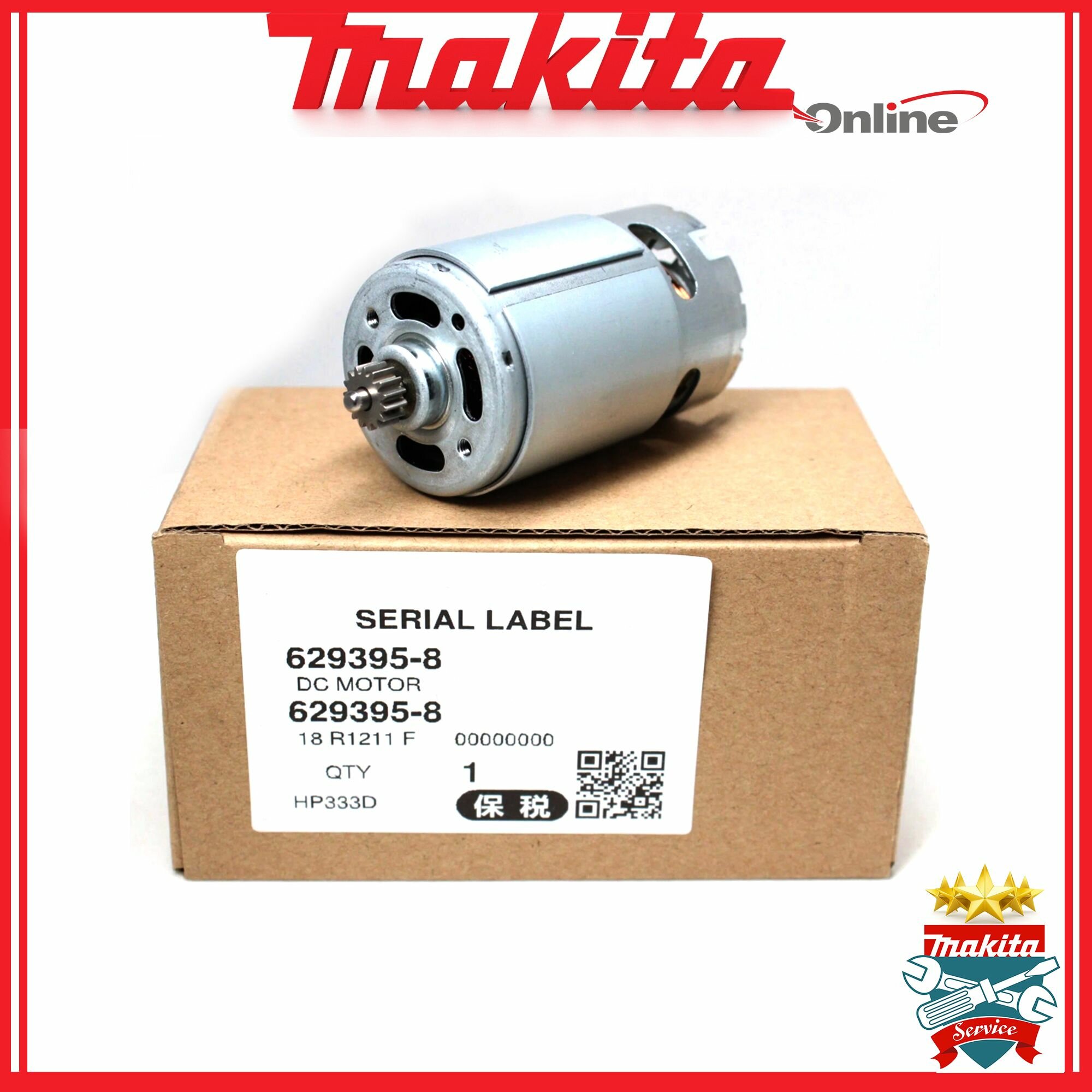Двигатель для шуруповерта Makita DF033D, DF333D, HP333D 629395-8