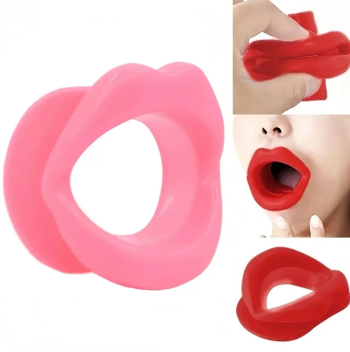 Массажер Для Губ, Для Похудения Губ, Антивозрастной Тренажер Для Мышц Губ С Силиконовым Гелем