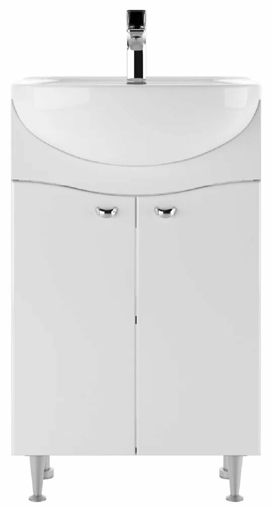 Тумба под раковину Айсберг, "Уют 55 Волна" без ящика