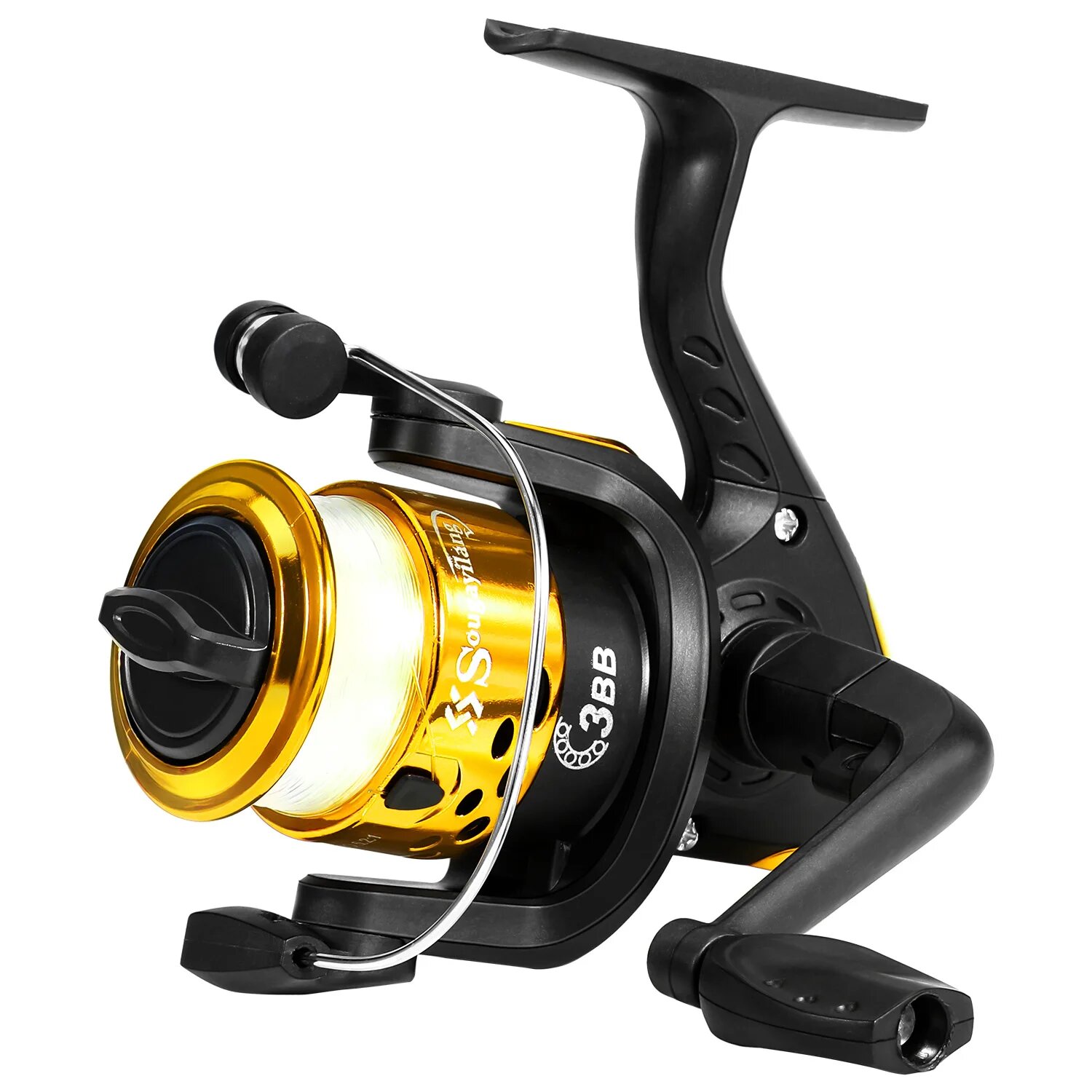 Спиннинговая катушка Sougayilang безынерционная 5.2:1 Gold