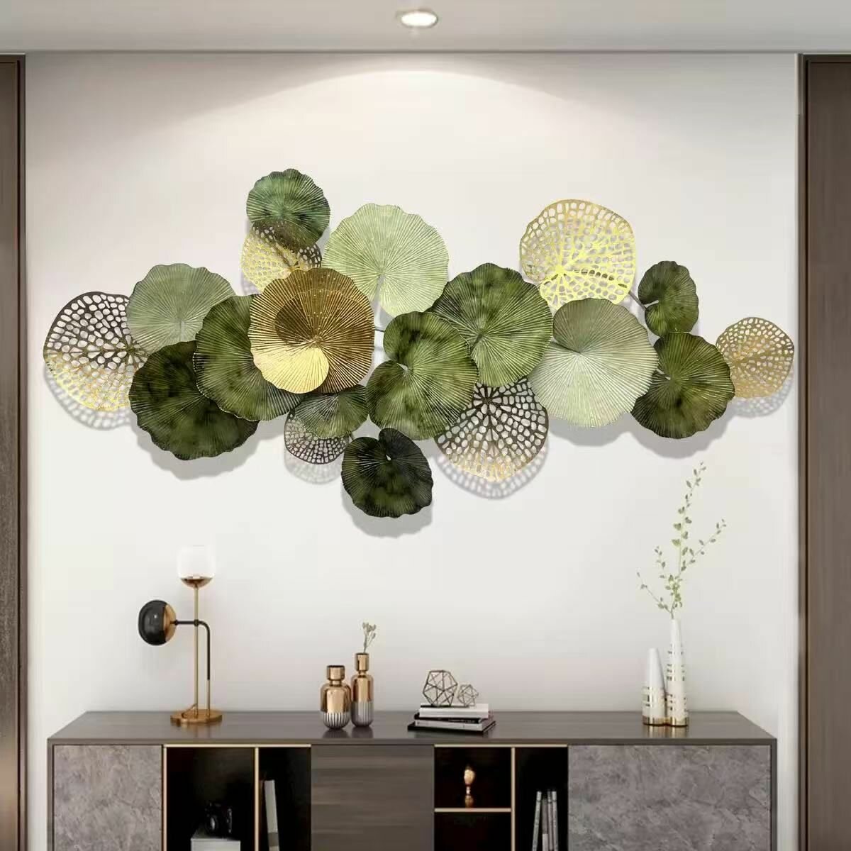 Объемное 3D панно на стену из металла, художественное украшение для интерьера