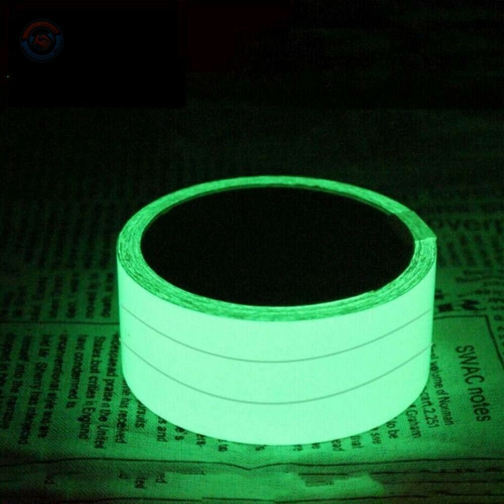 Светящаяся клейкая лента для декора и безопасности самоклеющаяся фотолюминесцентная светонакопительная пвх пленка для стен мебели подсветки