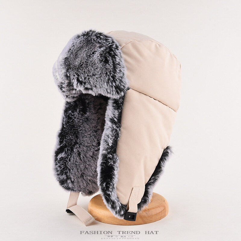 Lei Feng шляпа мужская северо-восточная уличная велосипедная зимняя бархатная утолщенная защита ушей плюшевая теплая хлопковая шапка женская трансграничная внешняя торговля
