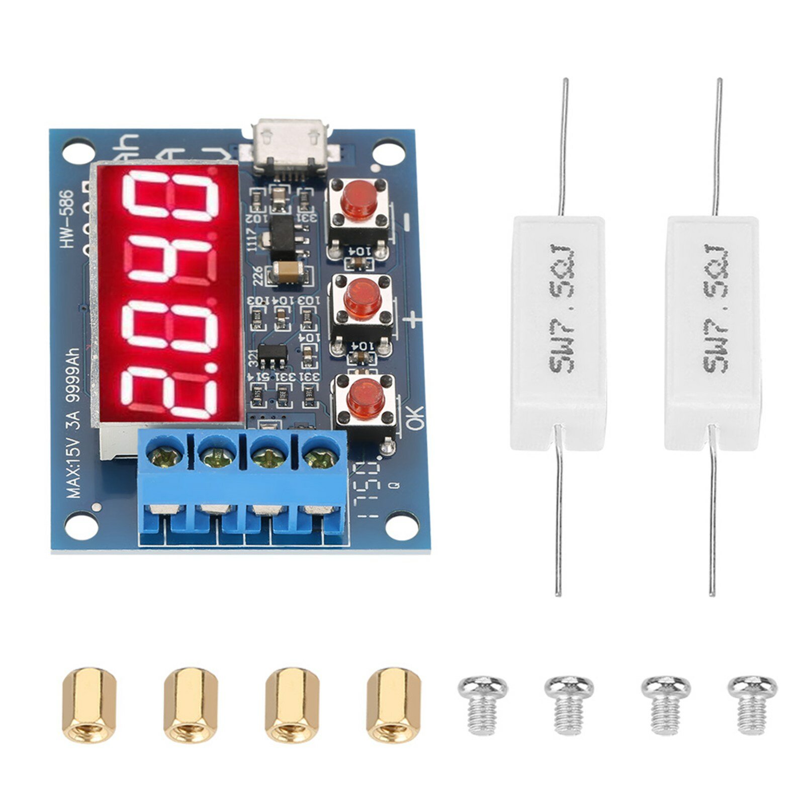 1,2-12V 18650 LI Ионовая кислотная кислотная батарея Analyzer Analyzer Tester Tester Cester