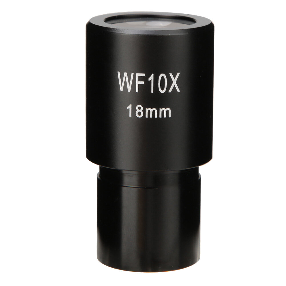 Биологический микроскоп WF10X 18 мм, широкоугольный окуляр, оптические линзы со шкалой