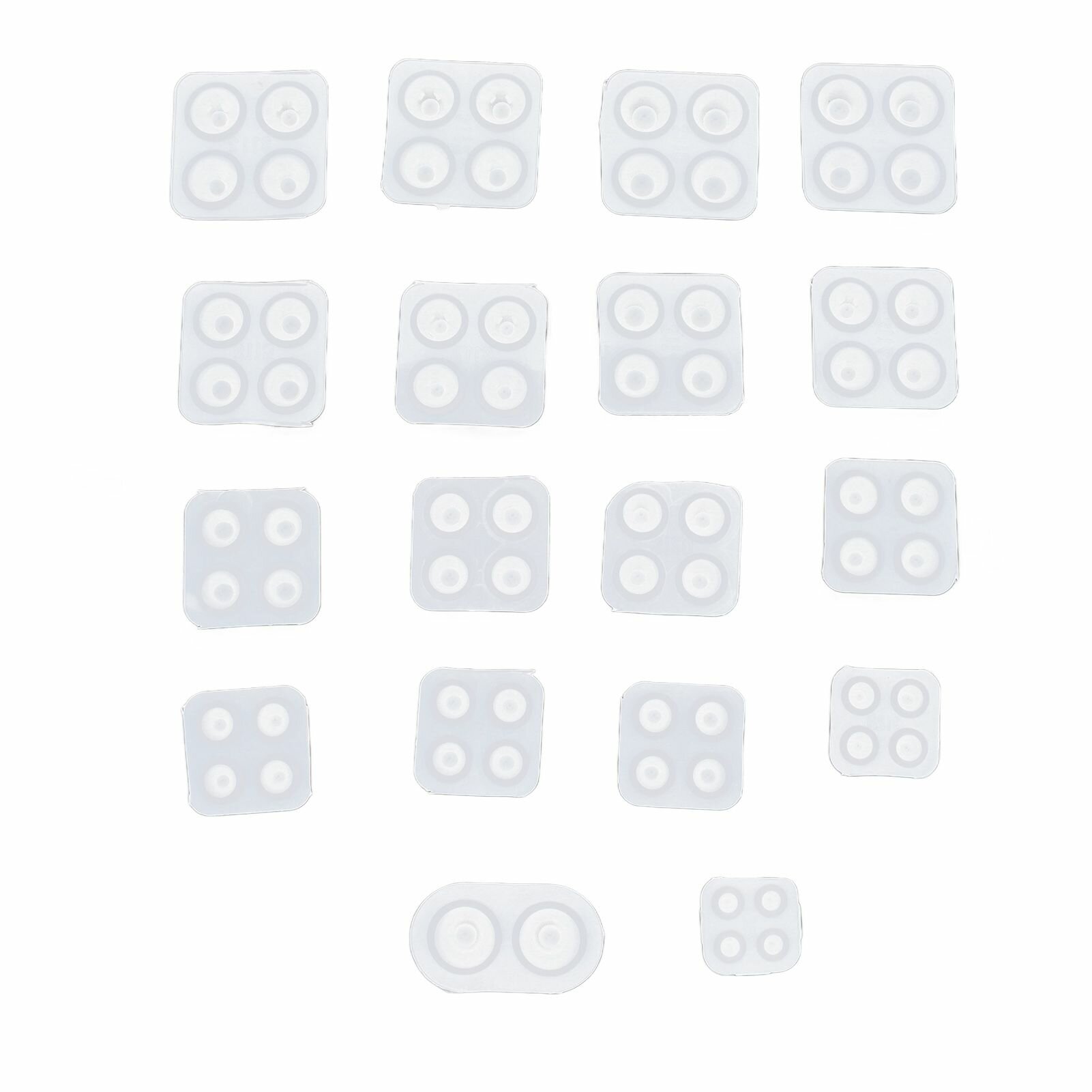 18 шт. силиконовые формы мягкие эластичные DIY Изготовление форм из смолы для декоративных поделок