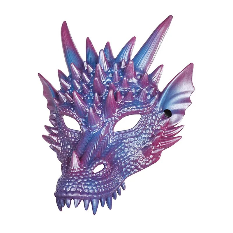 3D Маска Дракона из полиэстера Фиолетовый, 10