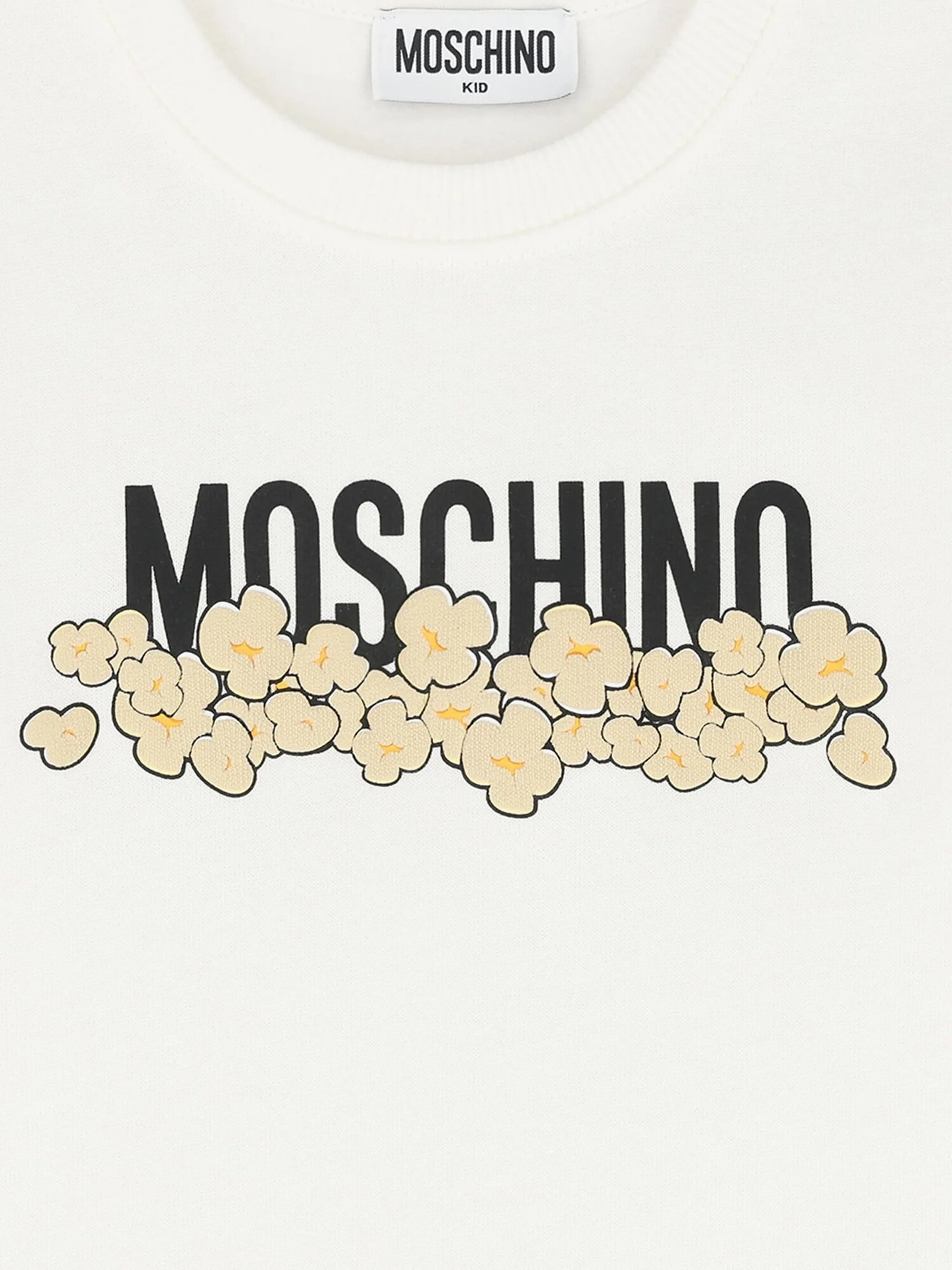 Платье MOSCHINO, размер 116, бежевый/белый — фото 1