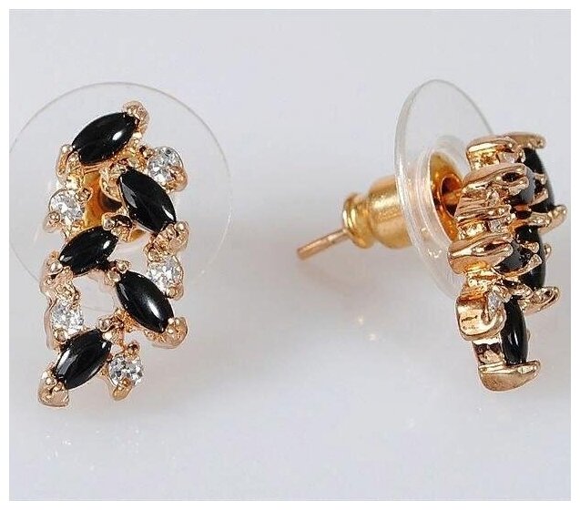 Серьги, оникс