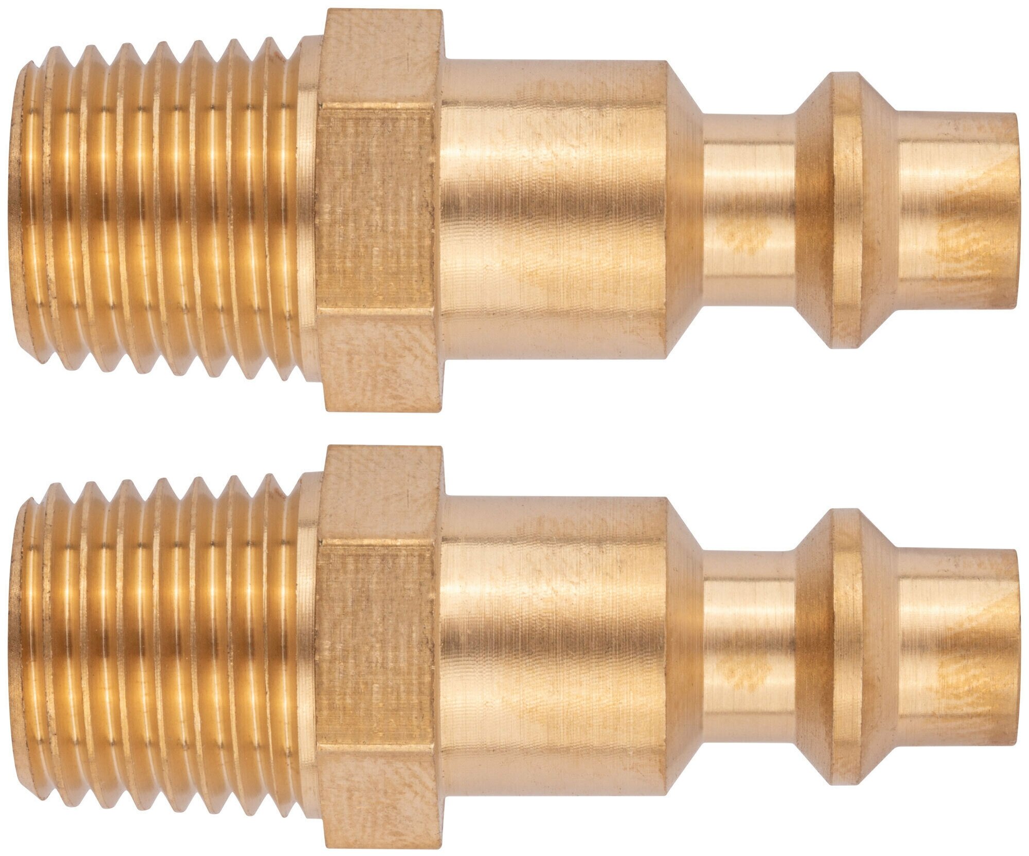 FIT Быстросъемное соединение для пневмоинструмента, внешняя резьба 1/4", набор 2 шт. 81112