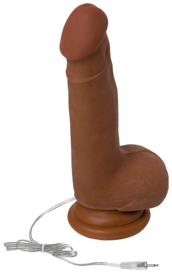 ToyFa Вибратор-реалистик из TPR RealStick Elite Mr.Lopez 19 см (981104-1), мулат