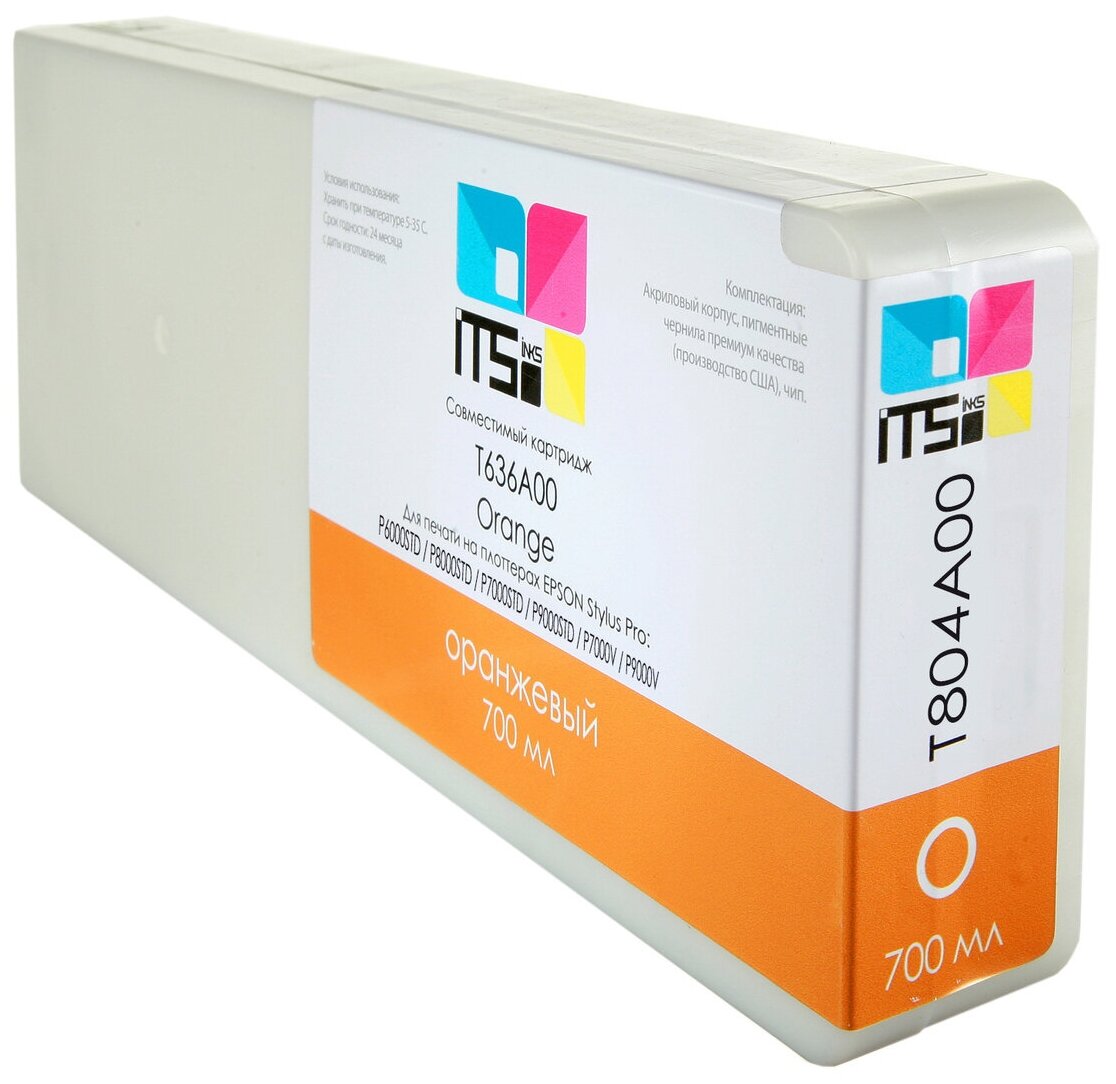 Картридж ITSinks для Epson SureColor P7000/P9000, C13T804A00, Orange, 700 мл