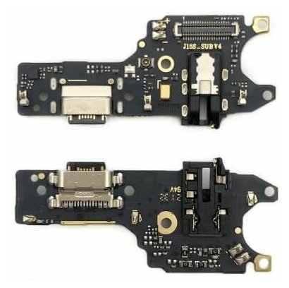 Нижняя плата для Xiaomi Redmi Note 9 (OEM) с разъемами зарядки, наушников и микрофоном