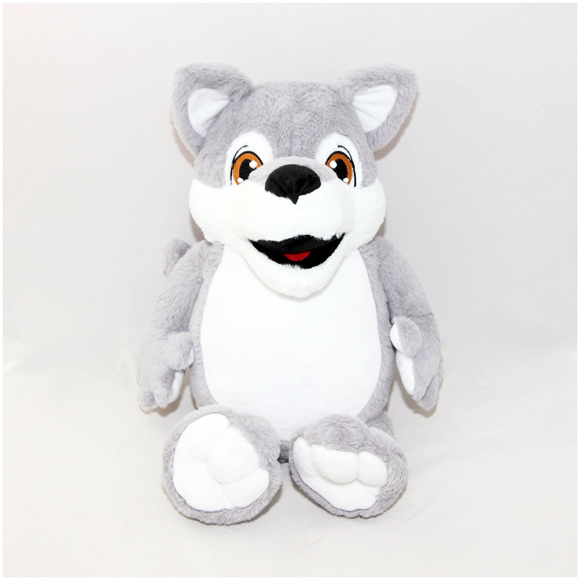 Серый Волк 40 см / Мягкая игрушка / Игрушка для вышивки