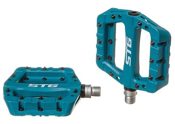 Педали Stg BC-PD227 пластик, на пром подшип. Темно-зеленые