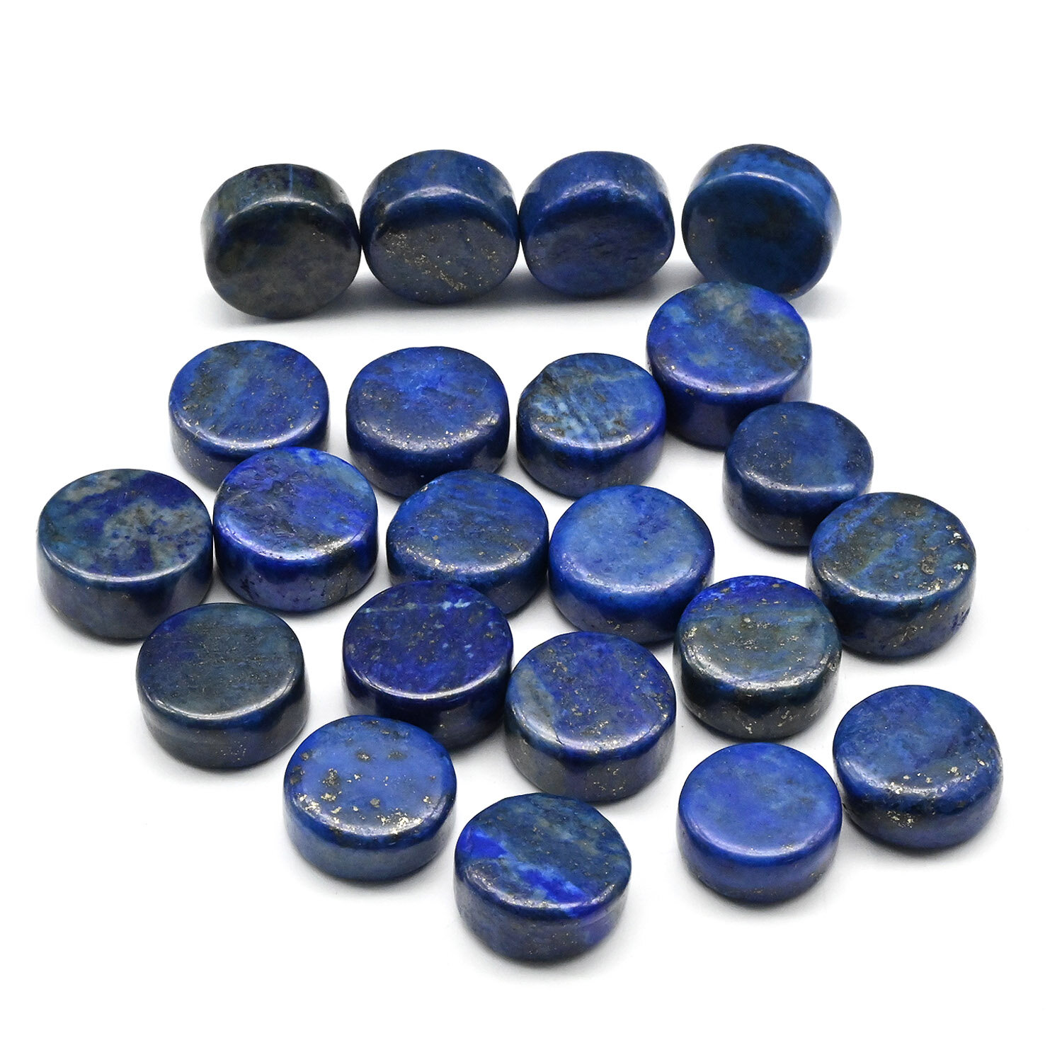 Лазурит афганский диаметр 15-18мм, упаковка 100г .