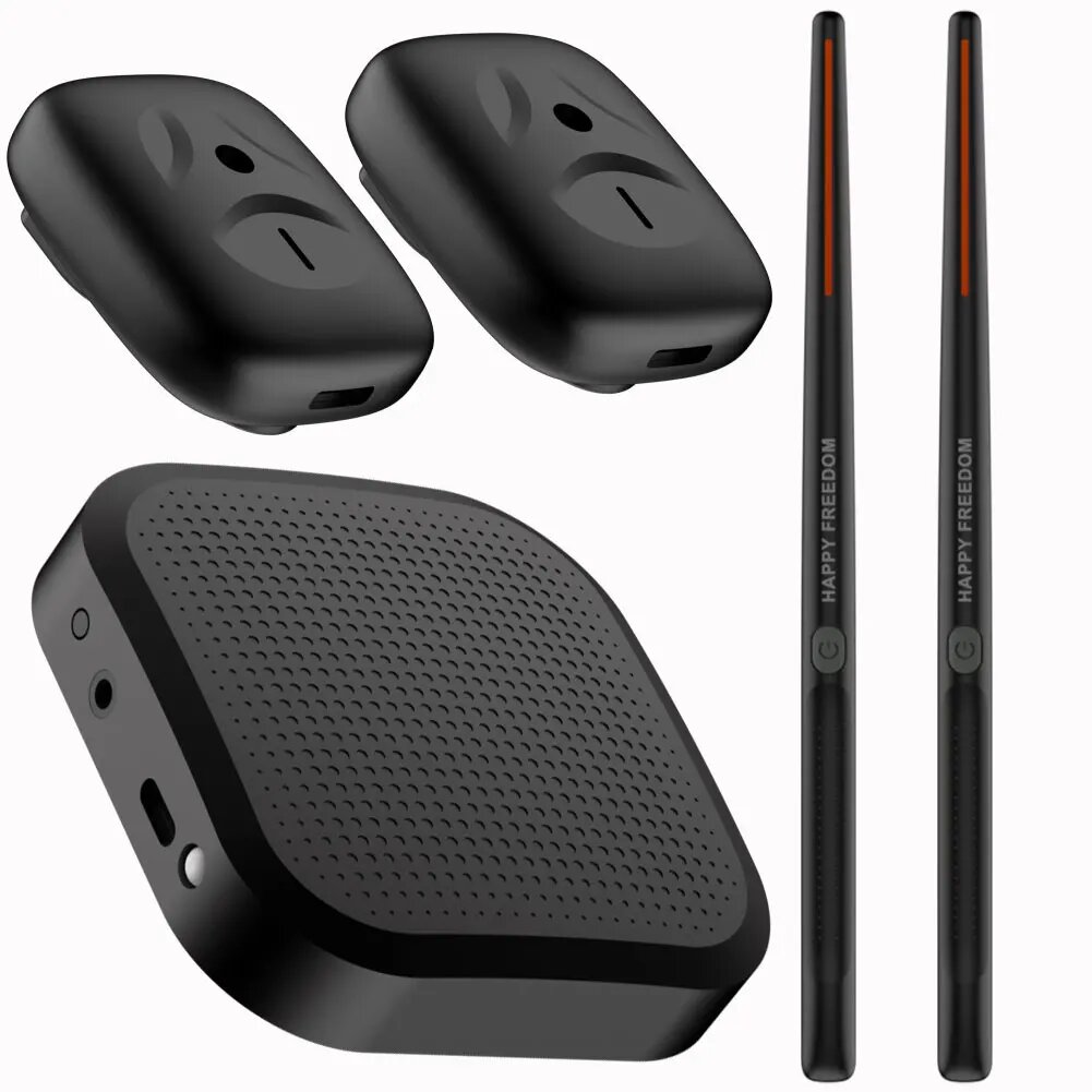 Электрические воздушные барабанные палочки, портативный воздушный барабан с барабанными палочками, профессиональная умная электронная барабанная установка для начинающих, детей и взрослых