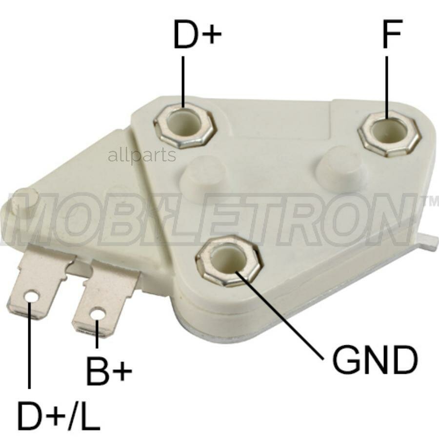 MOBILETRON VR-D668C Реле-регулятор генератора DELCO 14.7V 13472406\D10, D101\GER027\YR-814E\130668 [OE 1204236]\OPEL: ASCONA C, KADETT D