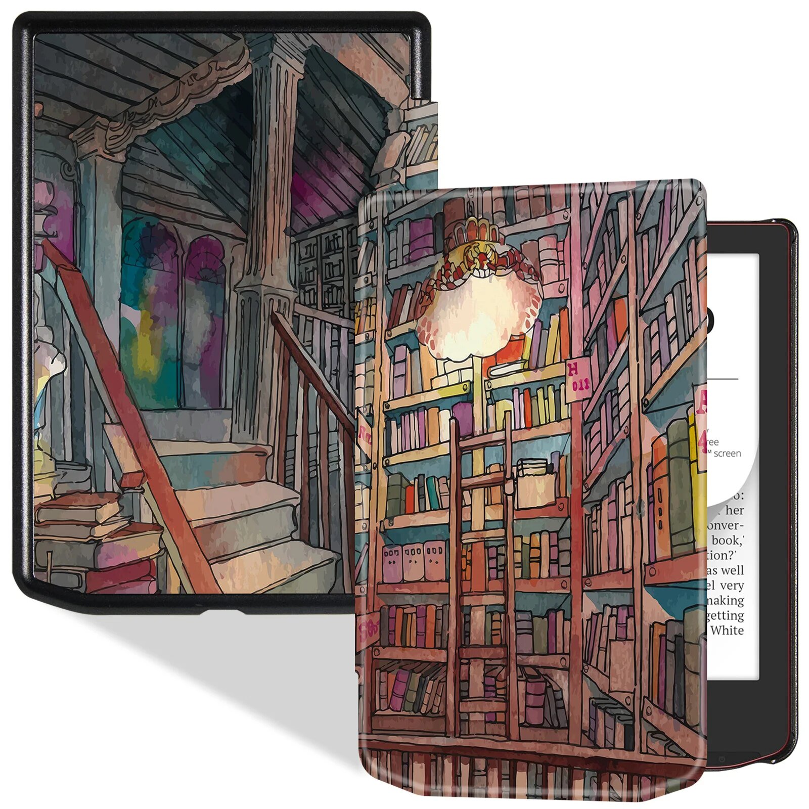 BOZHUORUI Чехол для Pocketbook Verse Pro/Verse Pro Color Pocketbook Verse Pro, Bookstore