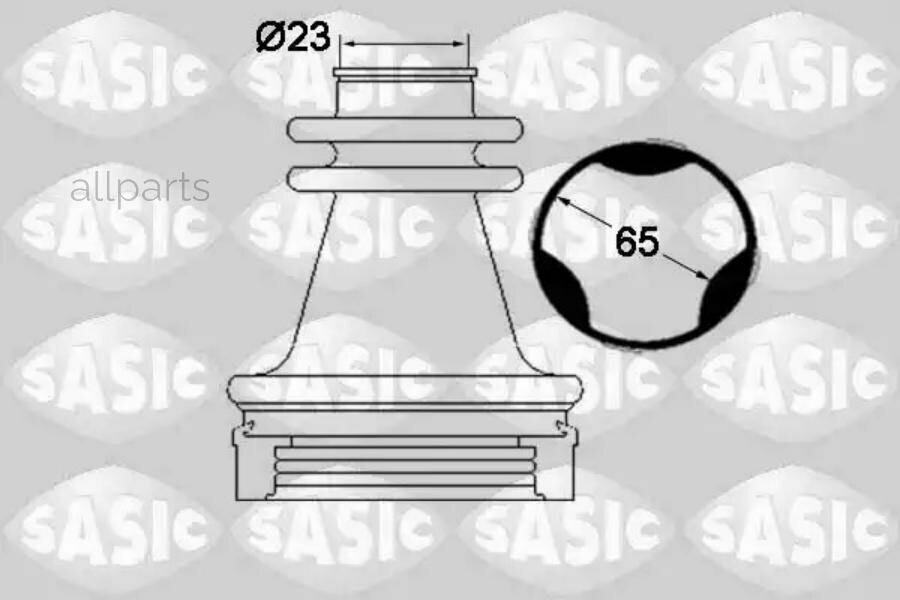 SASIC 1904035 Пыльник шруса (установ. комплект) RENAULT Logan Clio II Kangoo I Scenic I Twingo II