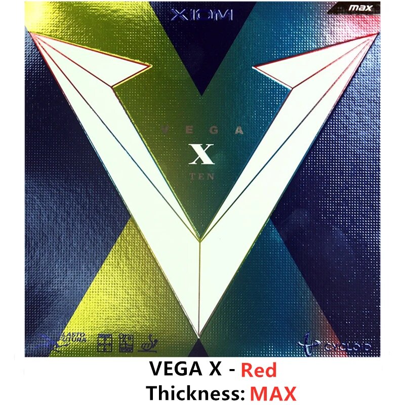 XIOM VEGA X / VEGA 10 Tensor 79-063 резиновая губка для настольного тенниса VEGA X Red Max