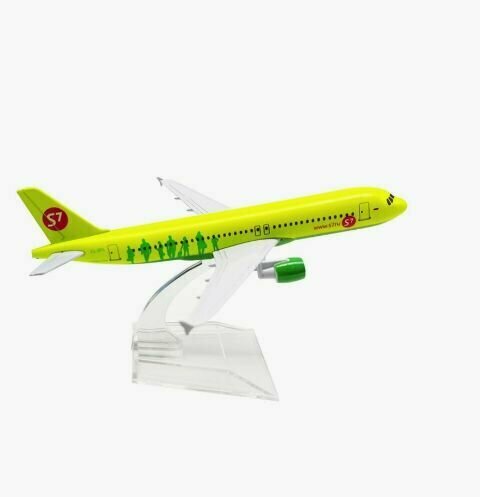 Металлическая модель Airbus A320 16 см — детализированная миниатюра для коллекции, подарок авиалюбителям и декор