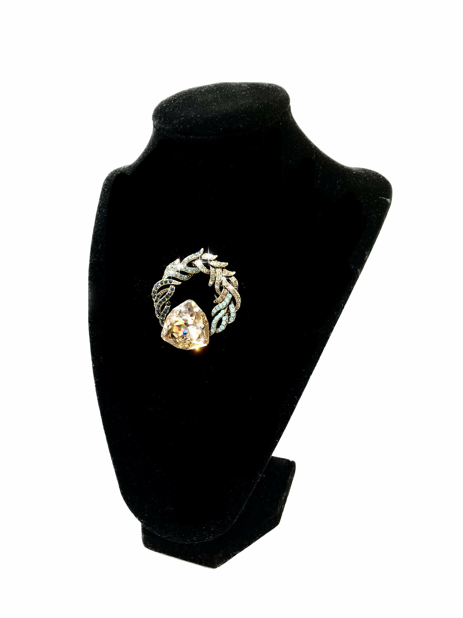 Брошь, кристаллы Swarovski