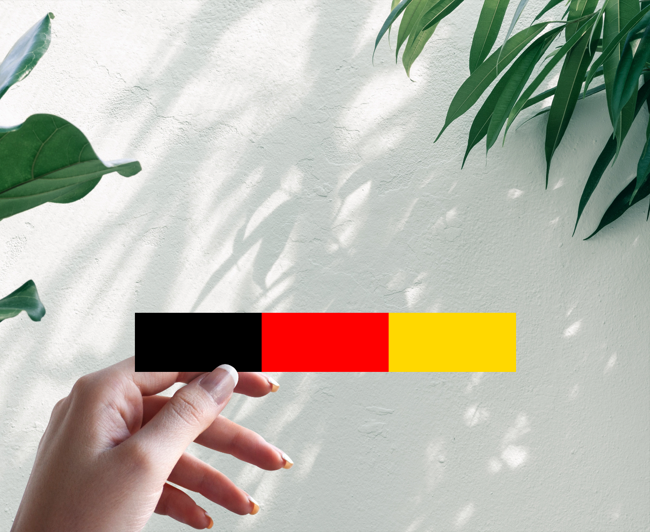 Наклейка Стикер Флаг Германии 20 см