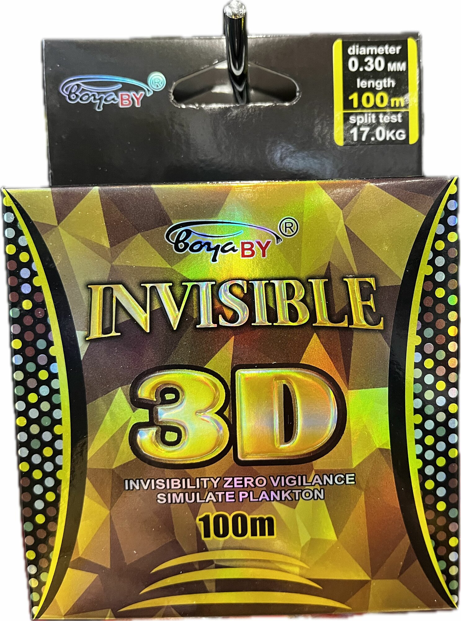 Леска рыболовная boyaBy-INVISIBLE 3D 100 м