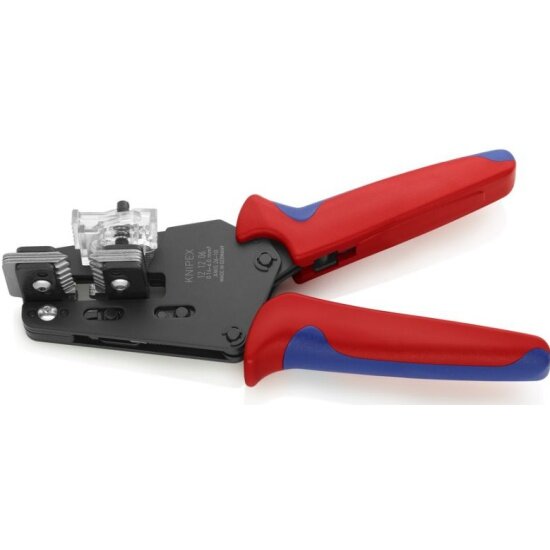Инструмент для удаления изоляции Knipex 121206, прецизионные, сменные фасонные ножи, вороненые, 195мм