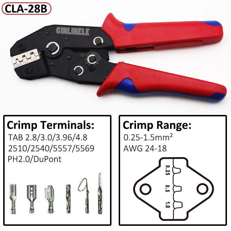 Обжимные клещи DuPont CINLINELE CLA-28B