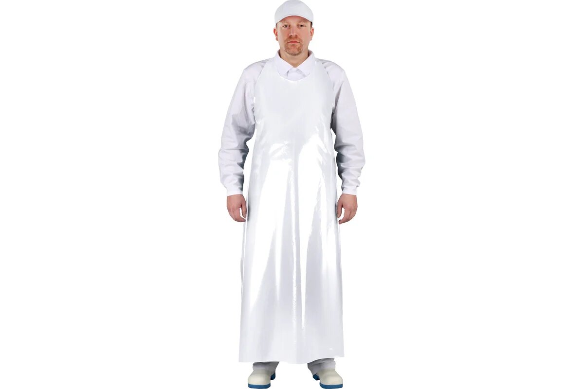 Передник POLYPRO белый 200 мкр 114 см индивидуальная упаковка РФ ПБ200 114 в наличии