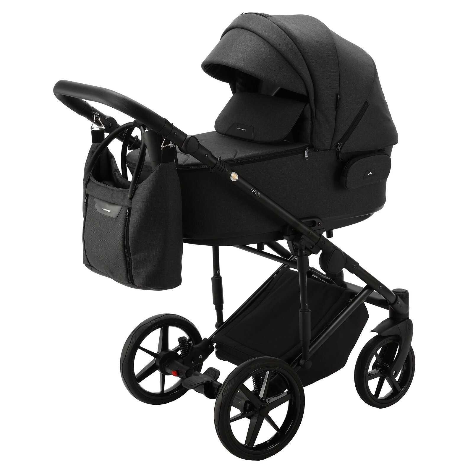 Коляска универсальная Adamex Zico TIP 2 в 1, Z-TK79 - Черный