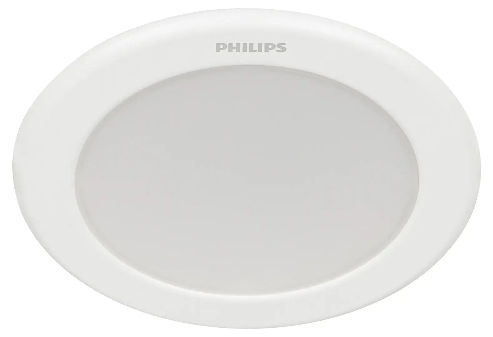 Светильник точечный светодиодный встраиваемый Philips LED6 под отверстие 90 мм 1 м² нейтральный белый свет, цвет белый