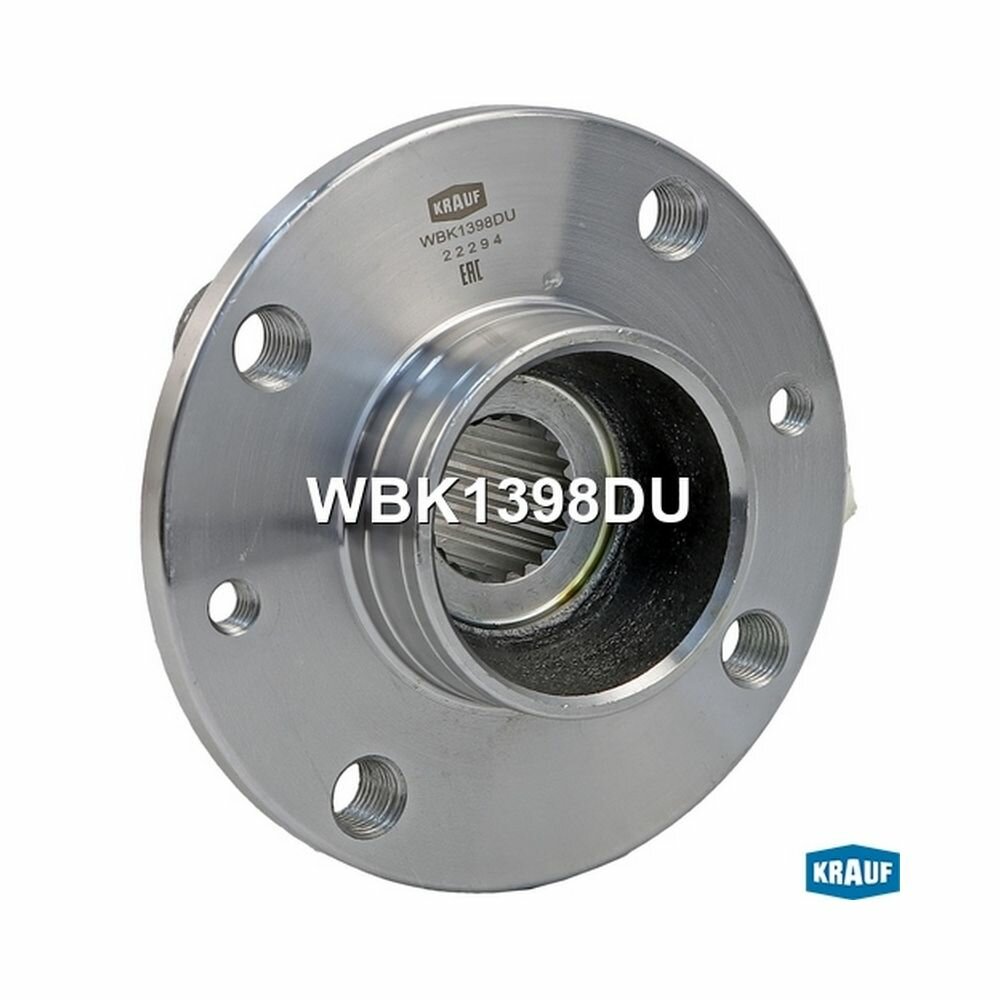 Ступица колеса KRAUF WBK1398DU, для Lada Vesta, передняя, сталь, серый металлик