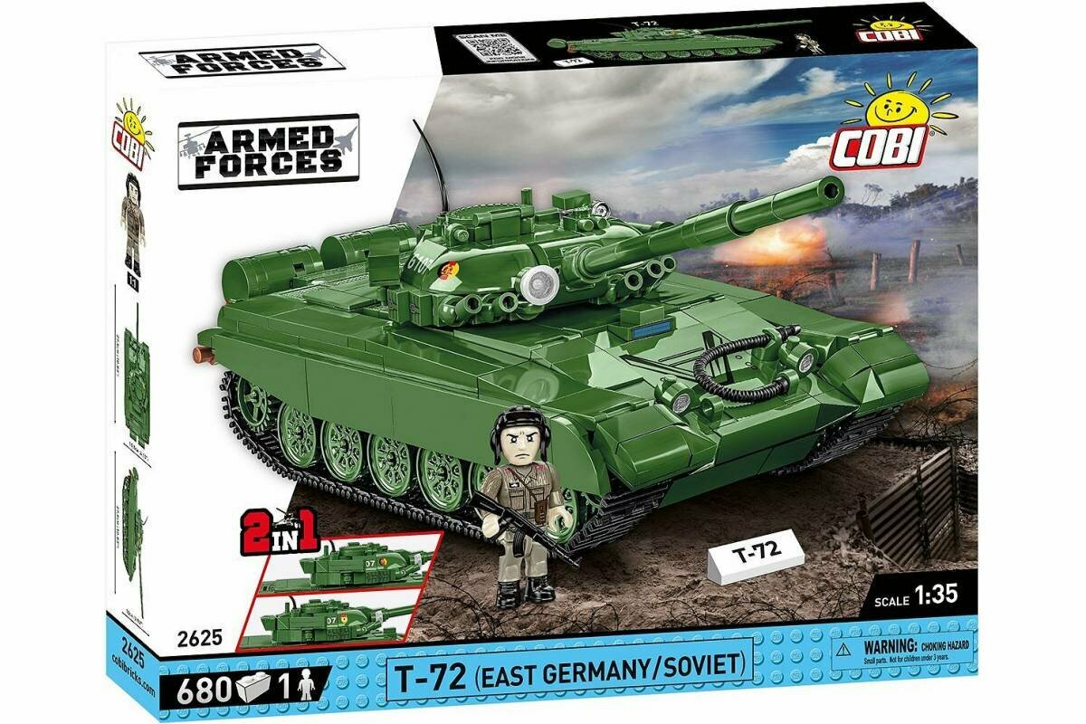 Конструктор пластиковый Коби 2625 Танк Т-72 (Восточная Германия/СССР)