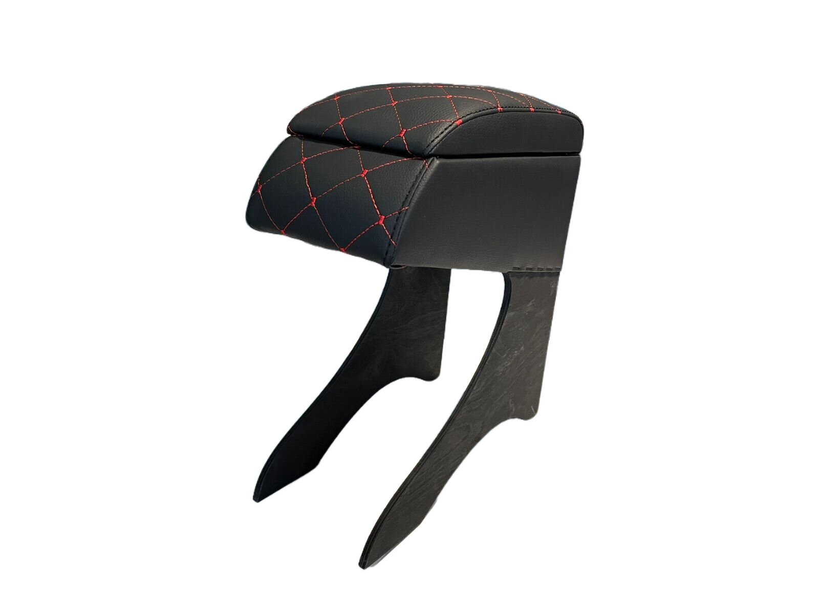 Подлокотник Chery Amulet/Чери Амулет (2003-2010) Эко-кожа ромб красный/лёгкая установка