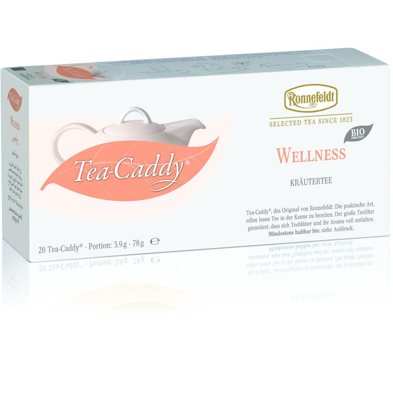 Чай Ronnefeldt Tea-Caddy Wellness, травяной, на чайник 20 пакетов
